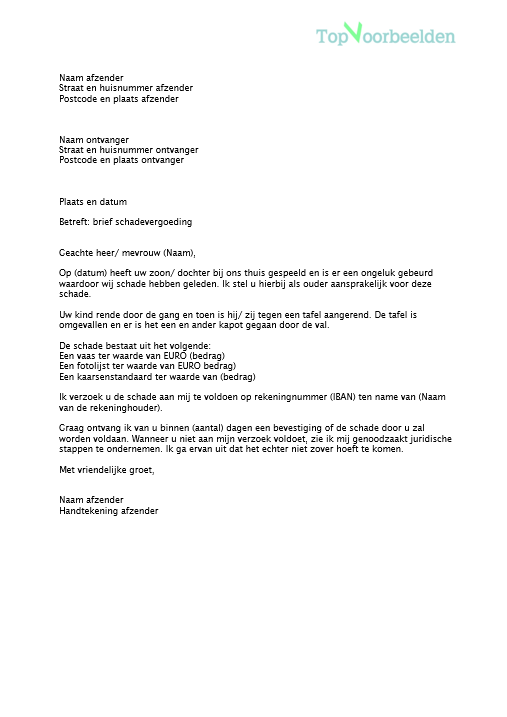 Zakelijke brief