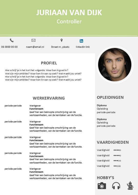 Gratis CV template