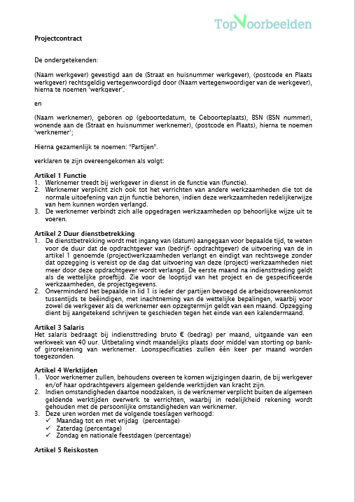 Arbeidsovereenkomsten